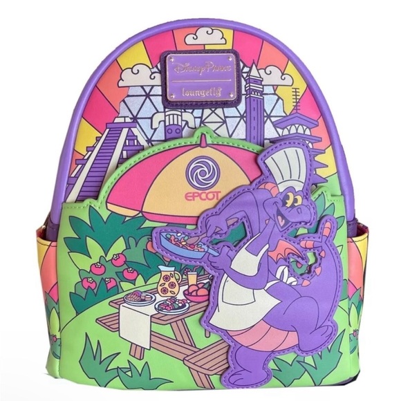 Loungefly | Bags | Disney Parks Epcot Food Wine Festival 224 Figment ...